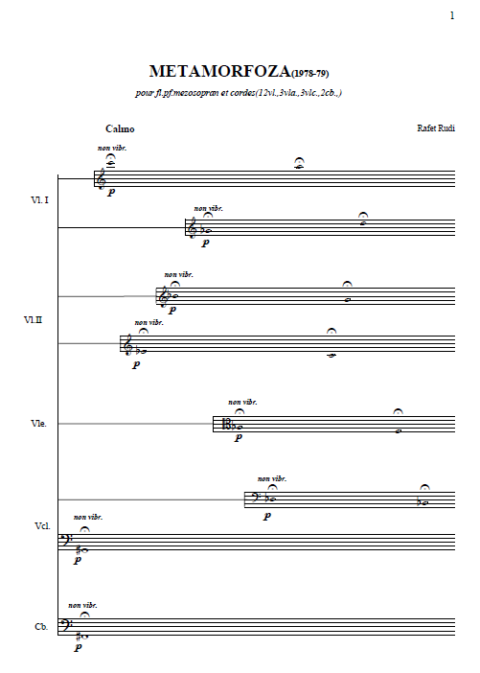 Metamorfoza | Rafet Rudi - Composer & Conductor